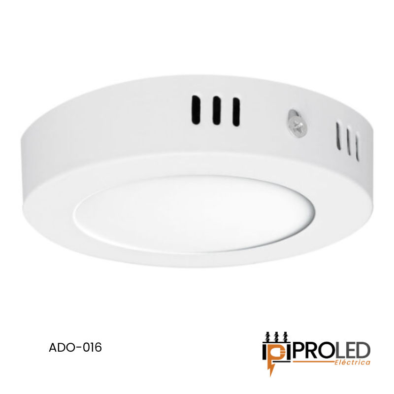 PANEL LED REDONDO SOBREPONER BLANCO CÁLIDO 6W / ARTLITE / ADO-016 ...